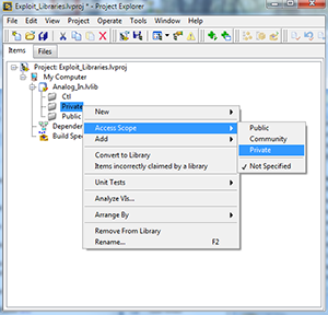 Exploiting LabVIEW Libraries
