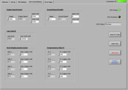 Lawnmower Tether Test Control