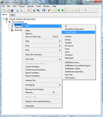 Exploiting LabVIEW Libraries