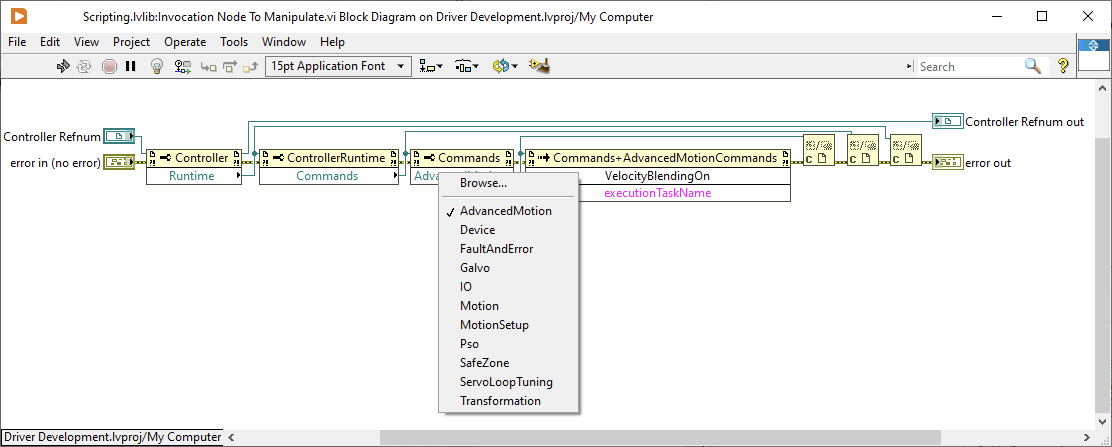 Motor Control LabVIEW Driver